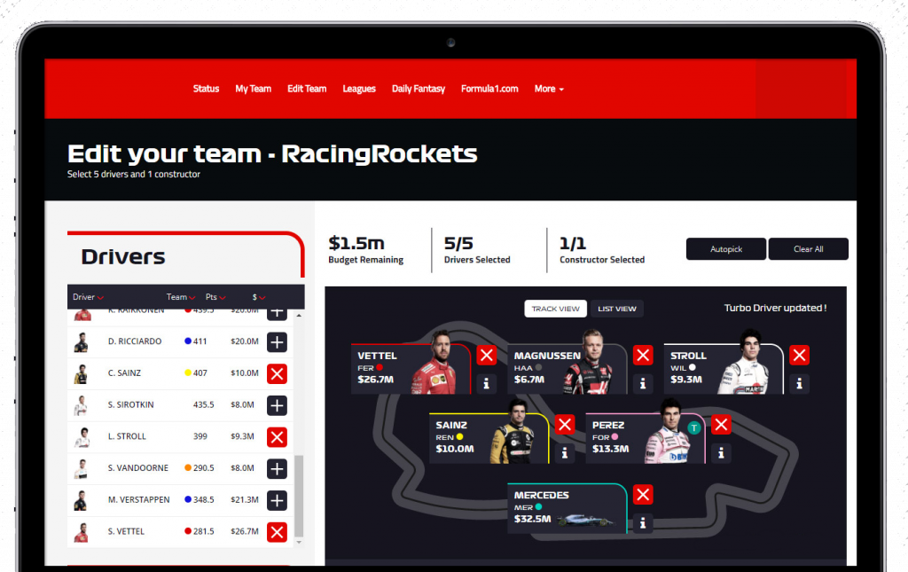 Fantasy Auto Racing Mobile App Development Cost and Features
